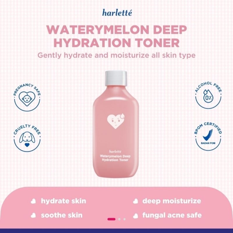 Jual Harlette Waterymelon Deep Hydration Toner | Shopee Indonesia