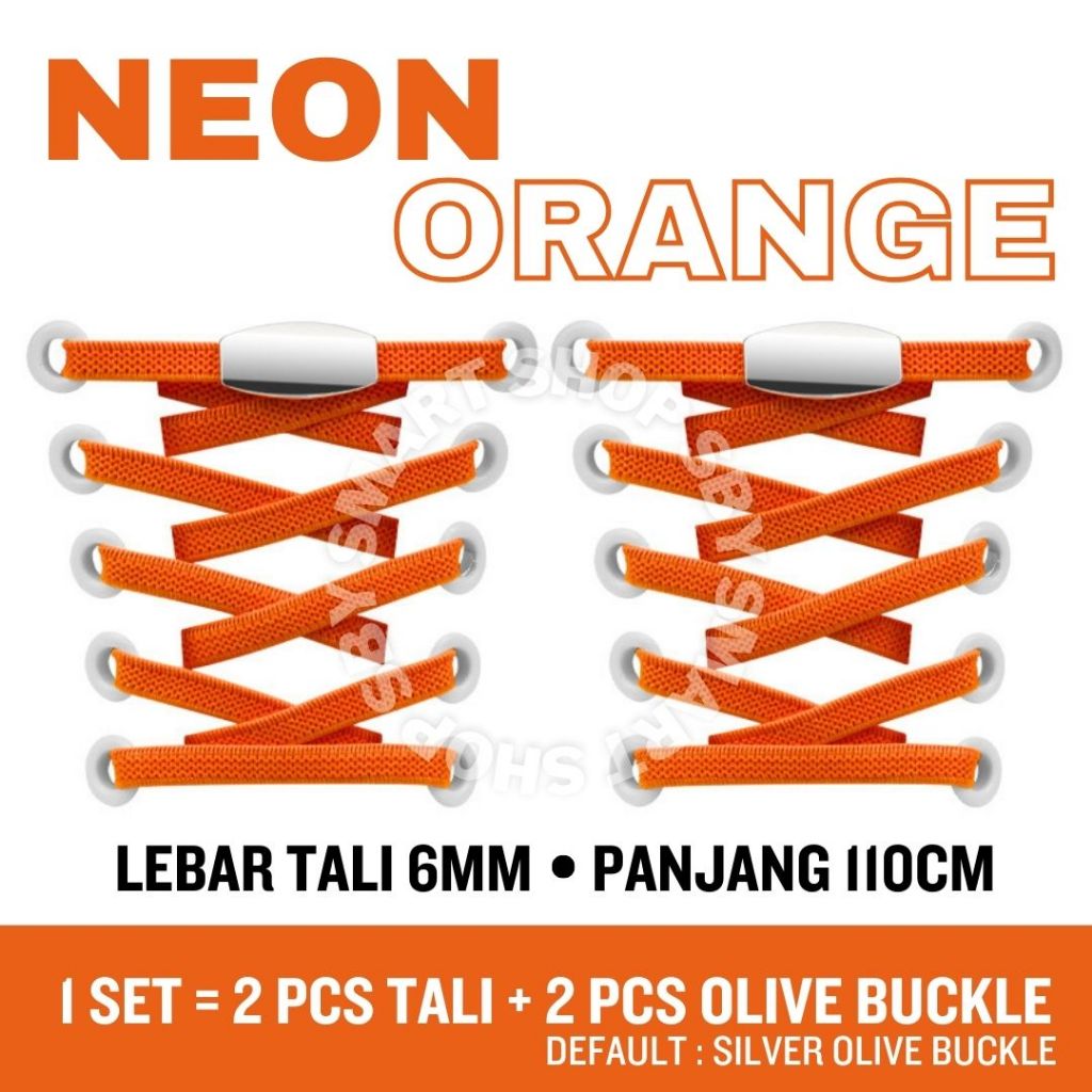 Jual (V) Tali Sepatu Elastis BUCKLE TER-PREMIUM FootBall Oval Buckle ...