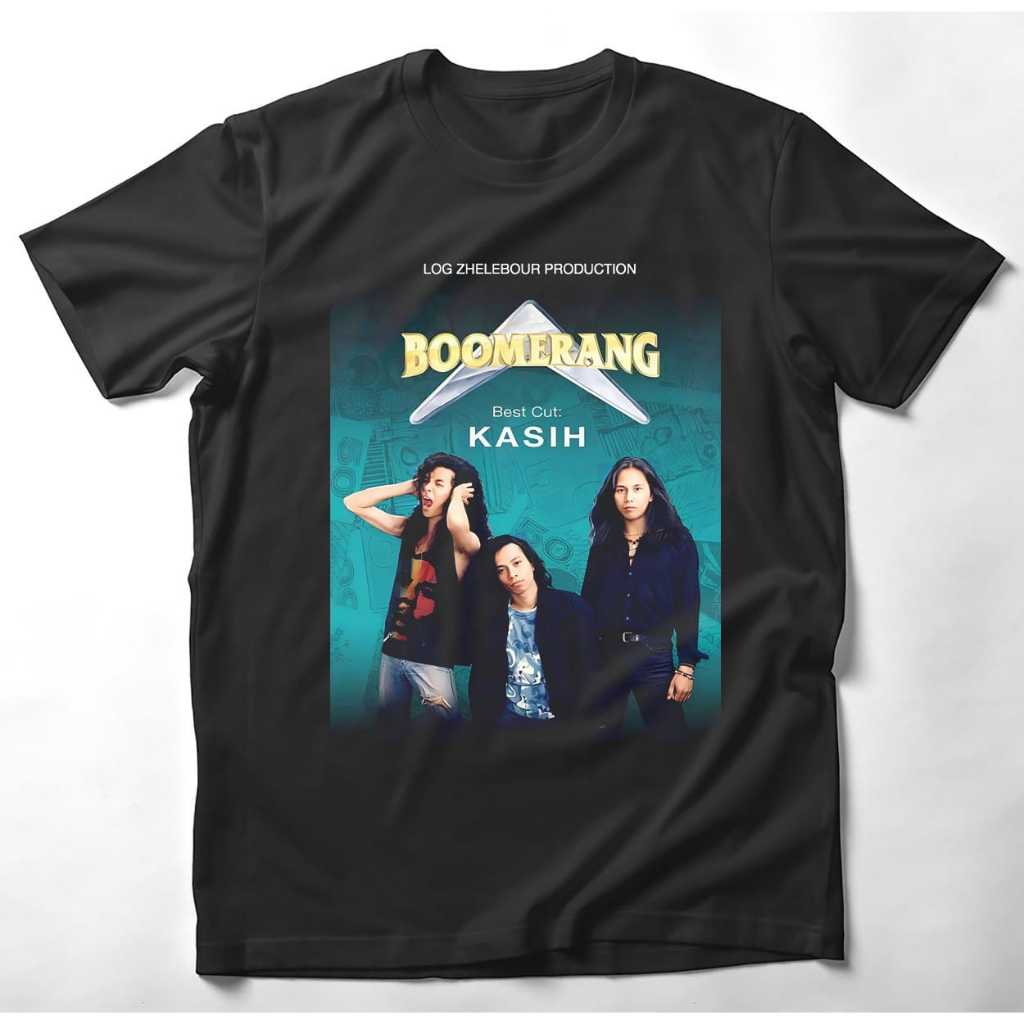 Jual KAOS PRIA Band Rock Metal BOOMERANG Cover Album KASIH Kaos Musik ...