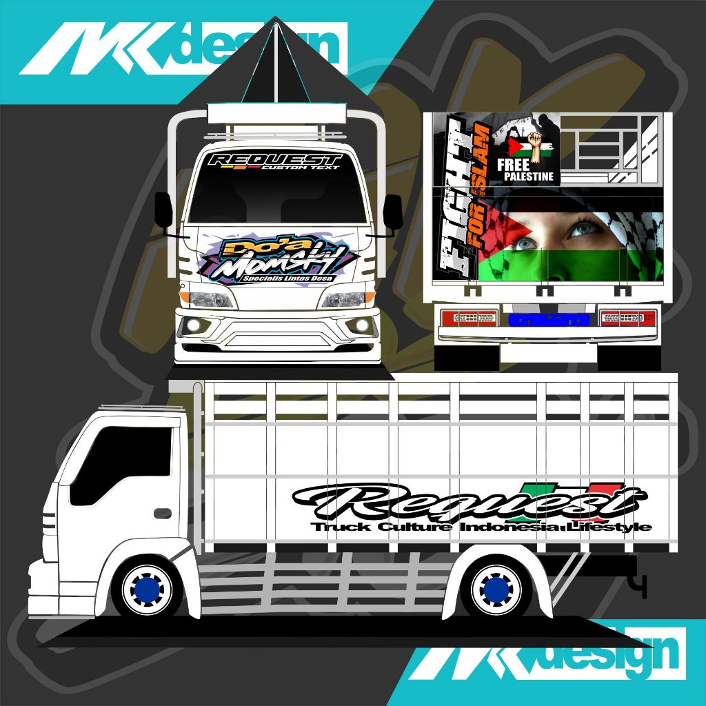 Jual STICKER KABIN DEPAN KACA & BAK TRUCK CANTER GIGA HINO RAGASA DLL ...
