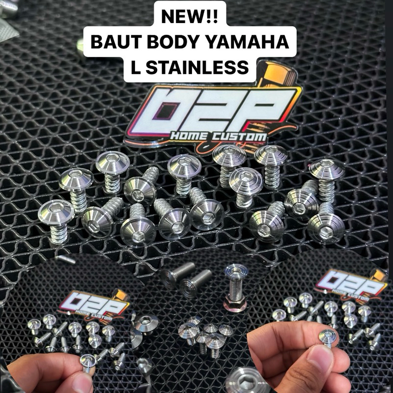 Jual baut body yamaha L stainless baut probolt stainless custom ...