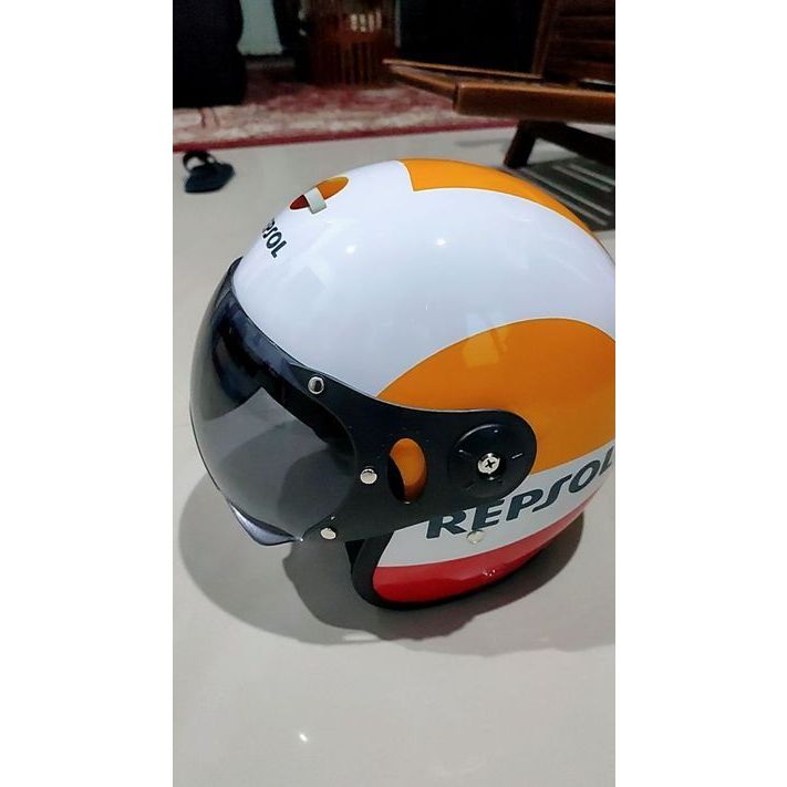 Jual helm motor REPSOL LIMITED EDITION SNI ORIGINAL 100% half face ...