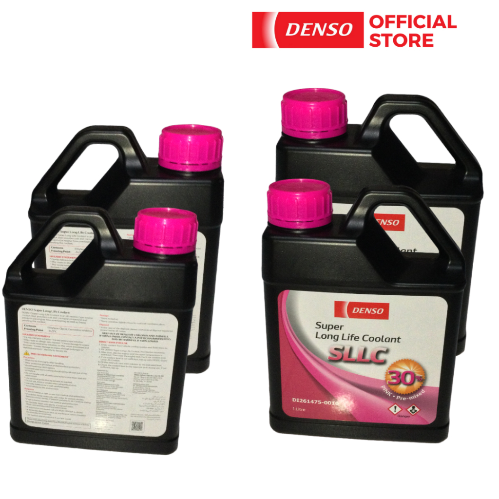 Jual Air Radiator Coolant Denso 30 Pink Merah Super Long Life 1 Liter ...