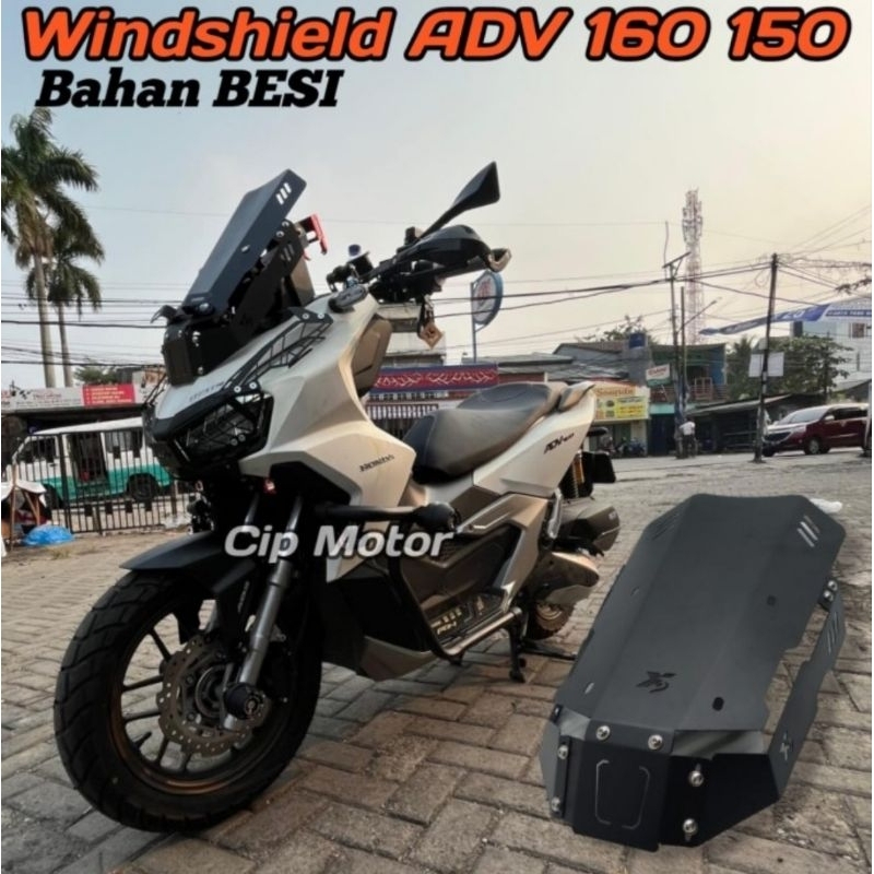 Jual Windshield ADV 160 ADV 150 Model Robot bahan besi | Shopee Indonesia