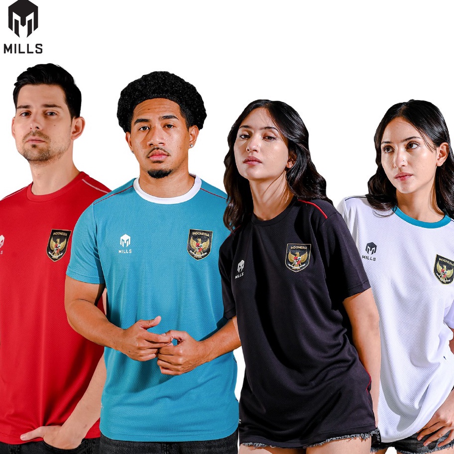 Jual Segera Dapatkan!! MILLS Timnas Indonesia Shirt SV 29028. | Shopee ...
