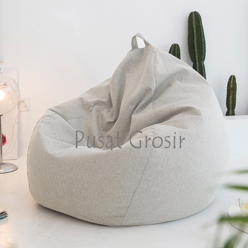 Jual Bean Bag Sofa Katun Motif Solid Lembut Cover Only | Shopee Indonesia