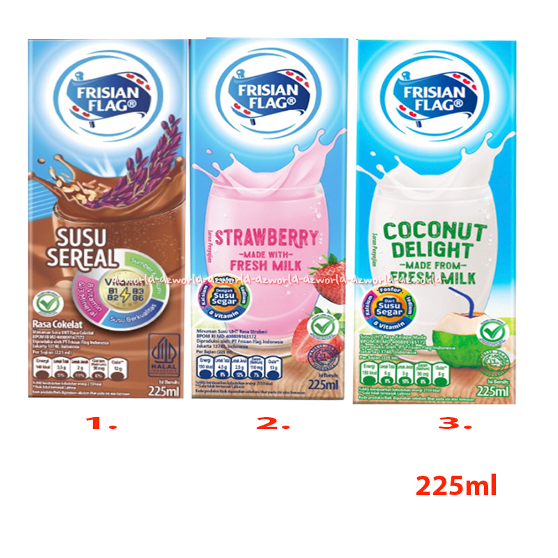 Jual Frisian Flag 225ml Susu Sereal Strawberry Coconut Delight Made With Fresh Milk Purefarm ...