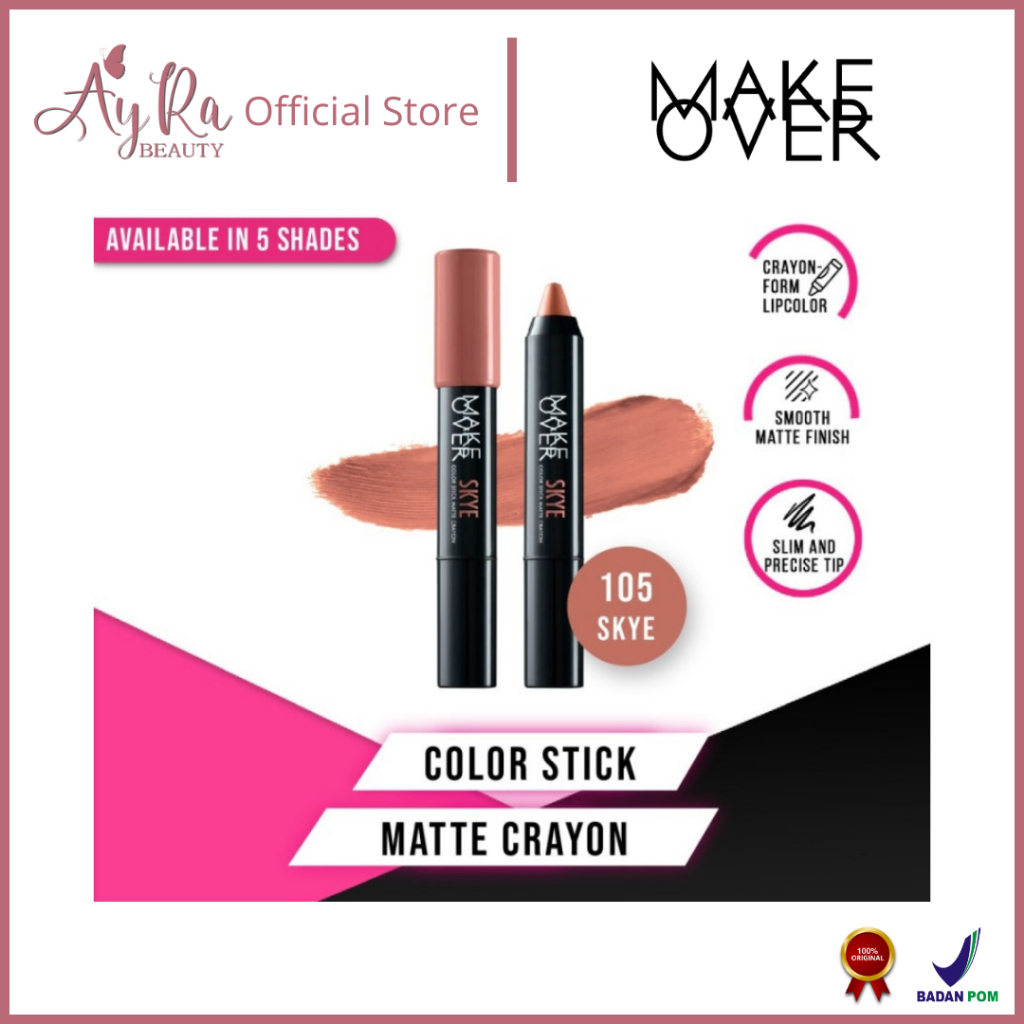 Jual AyRa Beauty - MAKE OVER Color Stick Matte Crayon - Lipstick base ...