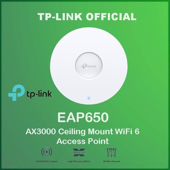 Jual Tp-Link EAP650 AX3000 Ceiling Mount WiFi 6 Access Point EAP 650 ...