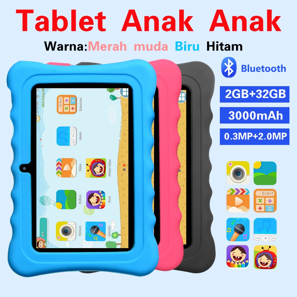 Jual 【Bisa COD 】 Kids Tablet Anak Tablet F08 Tablet Anak Anak Asli 7.0 Inch WIFI Bluetooth ...