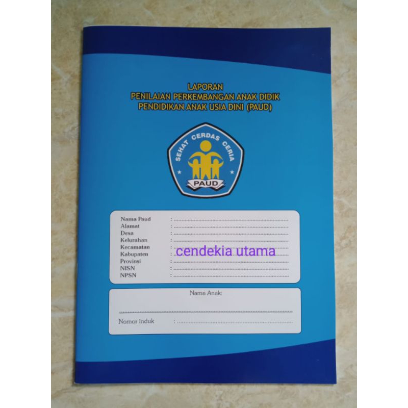 Jual raport paud usia 2-4 th | Shopee Indonesia