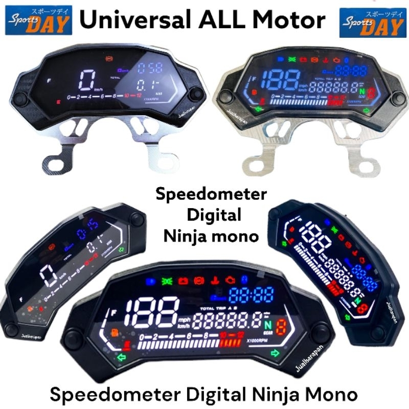 Jual Speedometer Spidometer Spido Ninja Mono 250 Full Digital Set ...