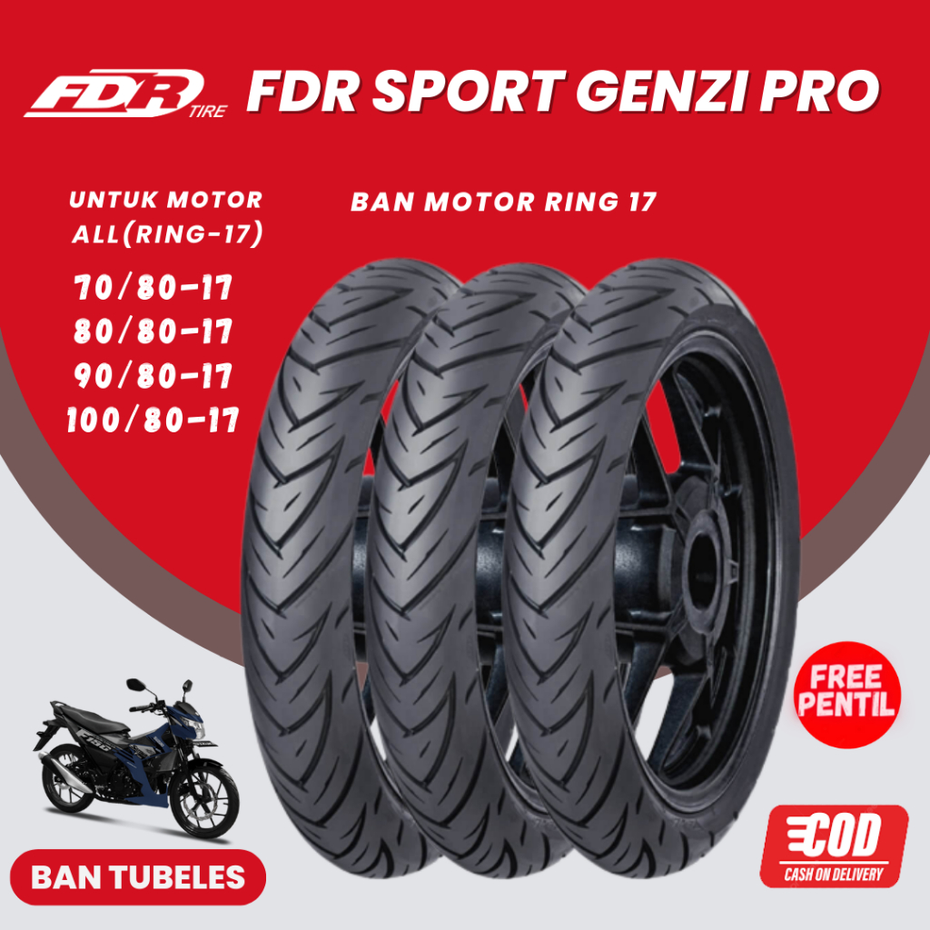 Jual Ban FDR Genzi PRO Ring 17 Tubeless TL | Shopee Indonesia