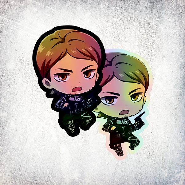 Jual STICKER HOLOGRAM ANIME CHIBI JEAN KIRSTEIN ATTACK ON TITAN ...