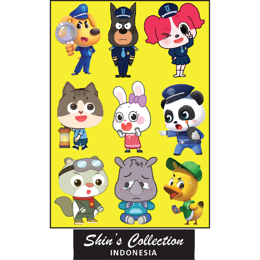 Jual Sticker stiker murah antiair transparan Sherif Labrador 1 pc ...