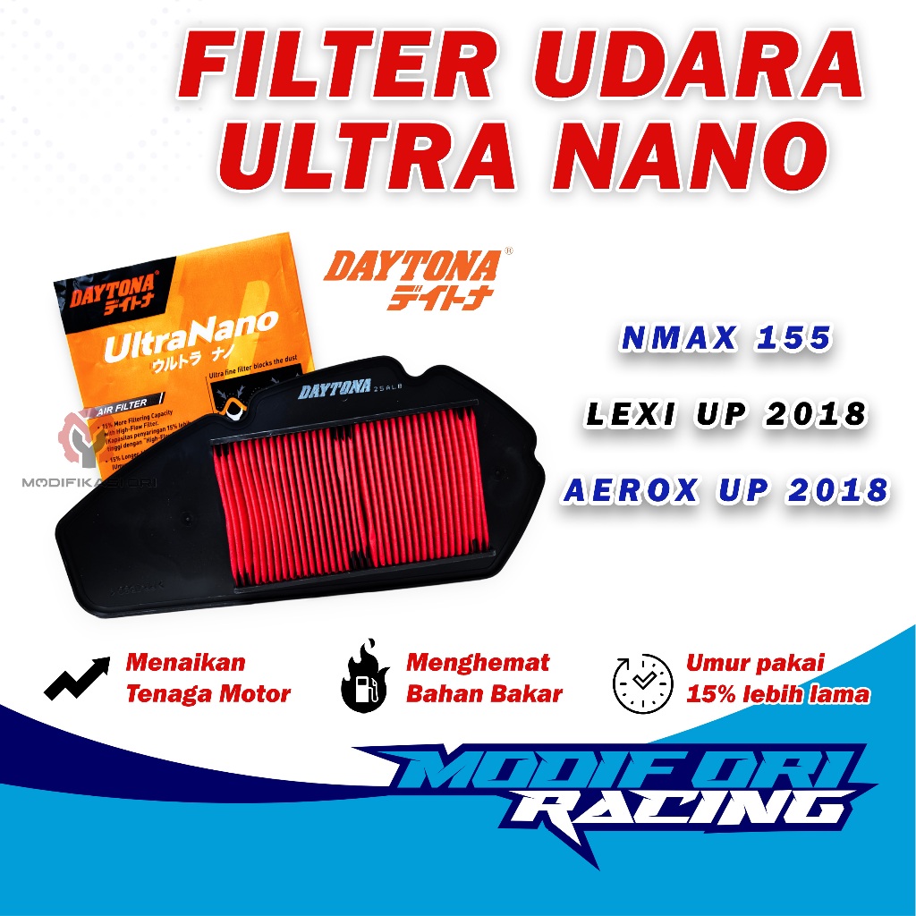 Jual FILTER UDARA NMAX-DAYTONA AEROX - LEXI 125 FILTER ULTRA NANO ...