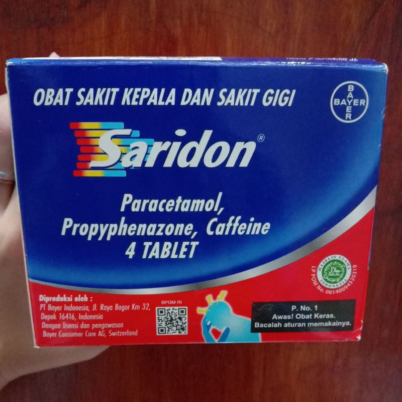 Jual Saridon Parasetamol Paracetamol Obat Sakit Kepala, Demam 1 bx ...