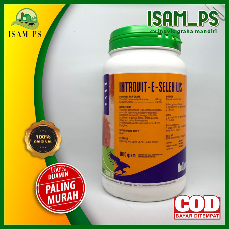 Jual INTROVIT E SELEN WS 1kg-Vitamin meningkatkan fertilitas dan ...
