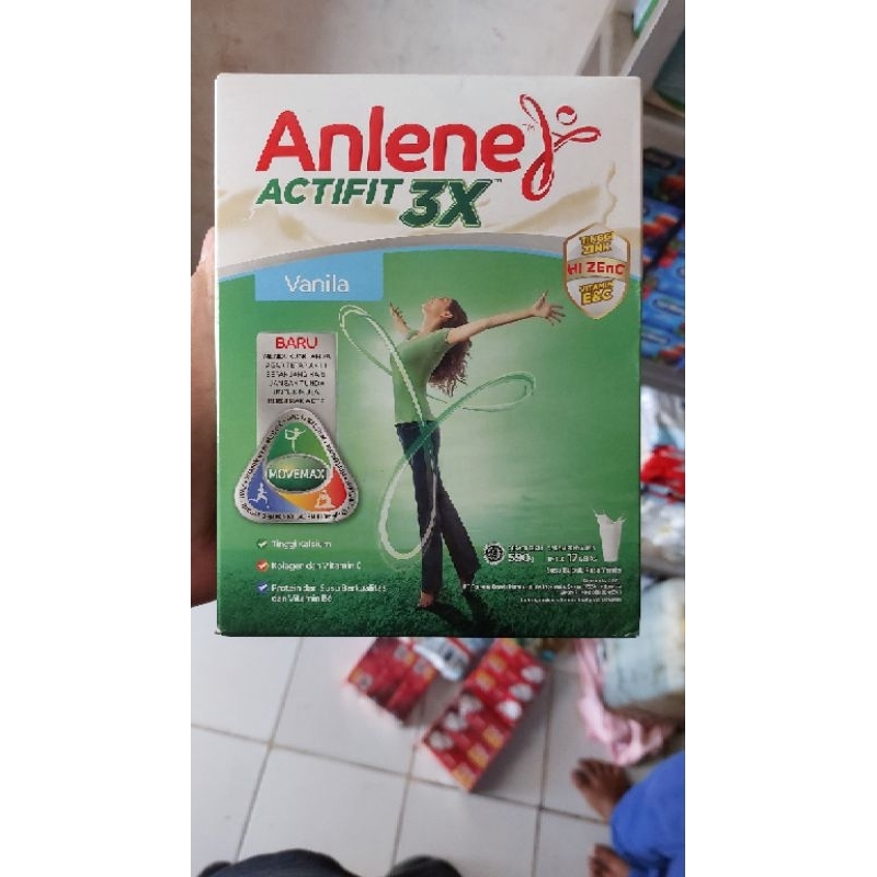 Jual Anlene Actifit 3x Vanilla dan Cokelat 590g Exp 2025 | Shopee Indonesia