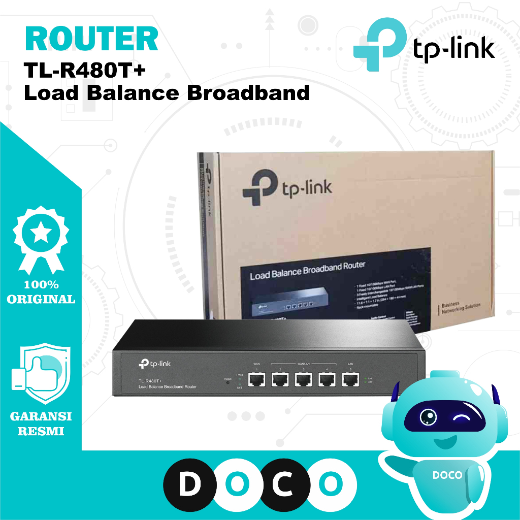Jual TP-LINK Router TL-R480T+ Load Balance Broadband Wireless Wi-Fi ...