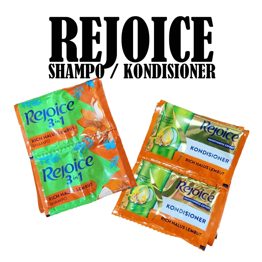 Jual SHAMPOO / KONDISIONER REJOICE RENCENG ISI 12 | Shopee Indonesia
