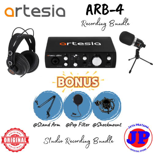 Jual Artesia ARB4 Studio Recording Pack ARB-4 Paket Recording Soundcard ...
