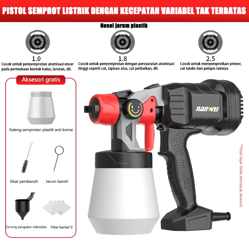 Jual 800ML Pistol semprot listrik 800W Electric Spray Gun ELECTRIC ...