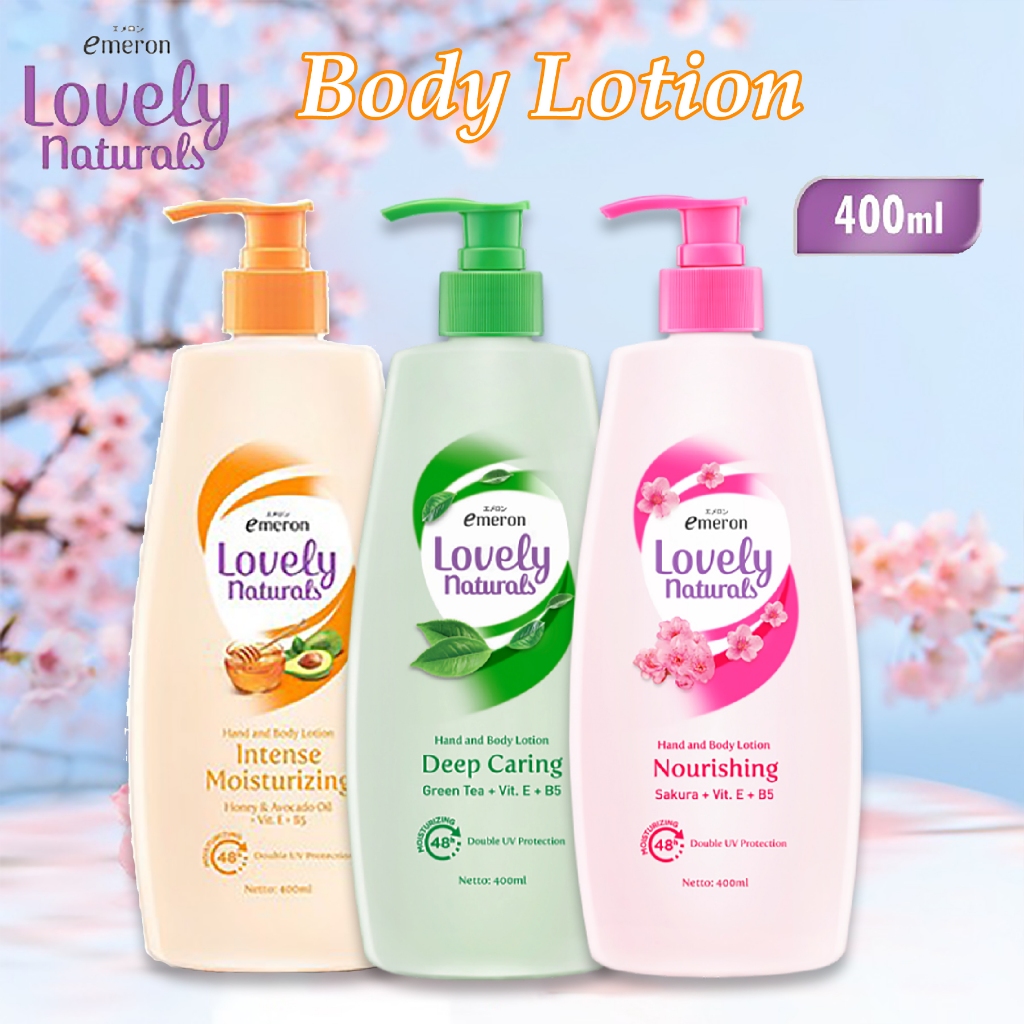 Jual Emeron Lovely Natural Hand Body Lotion Deep Caring Nourishing Intense 400 ml - Pelembab ...