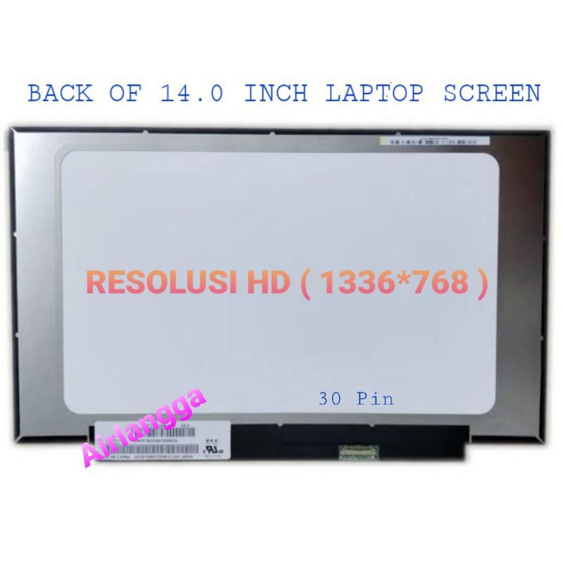 Jual LAYAR LED LCD 14 INCH SLIM 30 PIN SMALL HD FRAME NO BRACKET ...