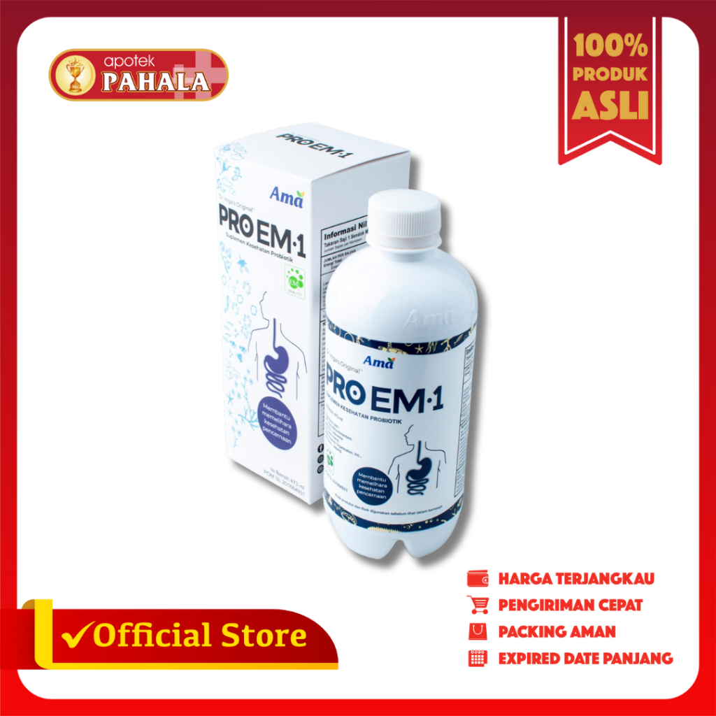 Jual PRO-EM 1 | Suplemen Kesehatan Probiotik (90ml) | Shopee Indonesia