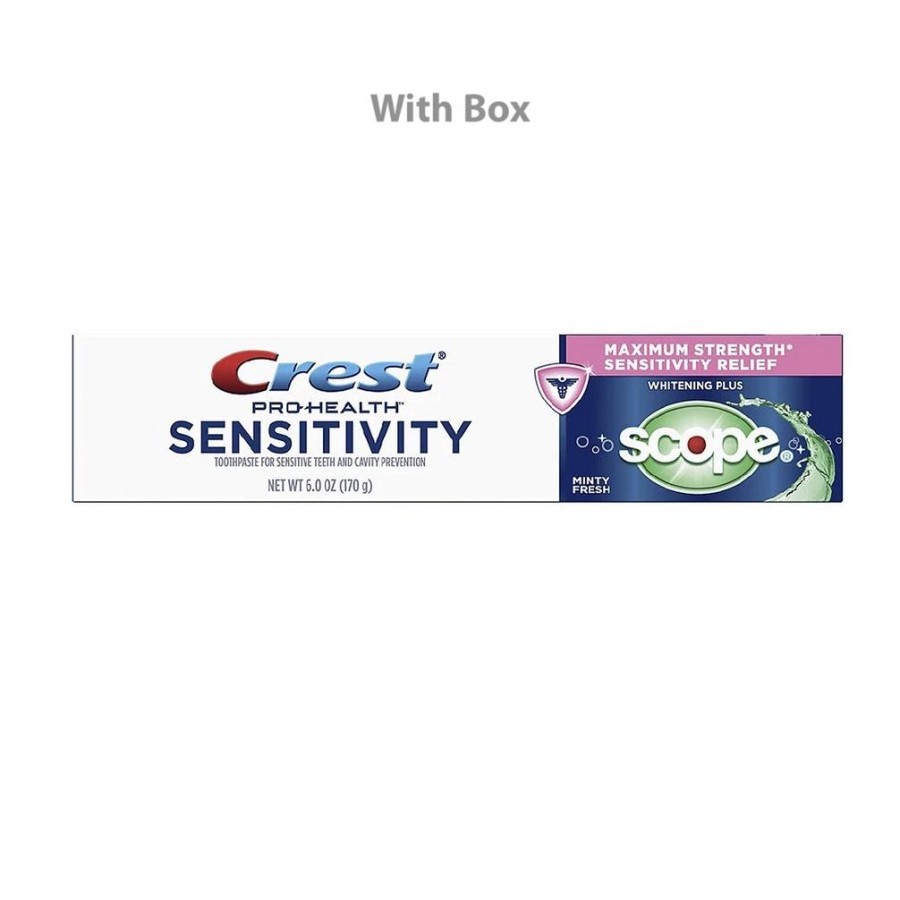 Jual Crest Sensitivity Whitening Plus Scope Toothpaste 170 Gr No Box ...