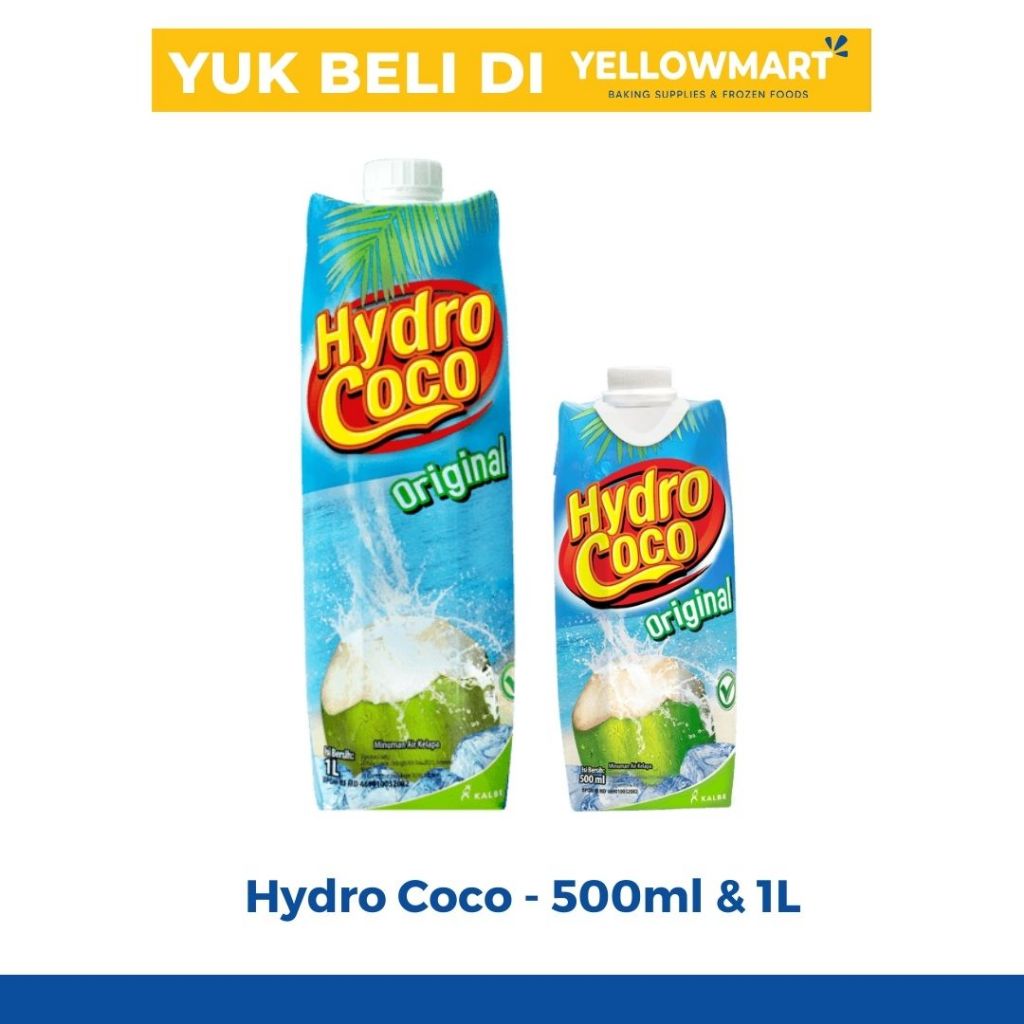 Jual KALBE - Hydro Coco Original 1L & 500ml | Shopee Indonesia