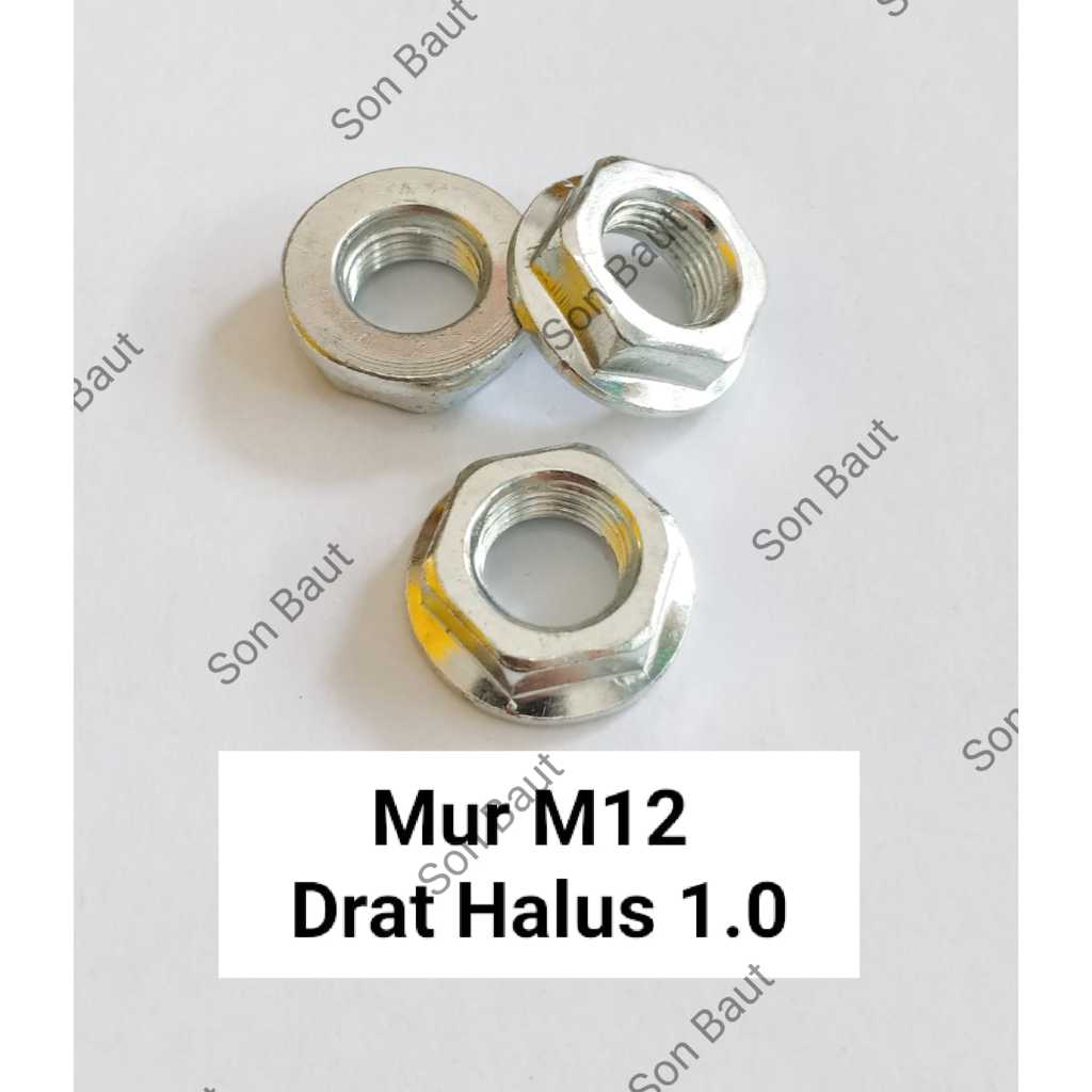 Jual Mur M12 Kunci 19 Drat Halus 1.0 | Shopee Indonesia