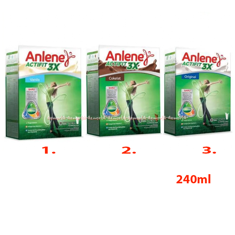 Jual Anlene Actifit 240gr Original Coklat Susu Anline Susu Tinggi ...