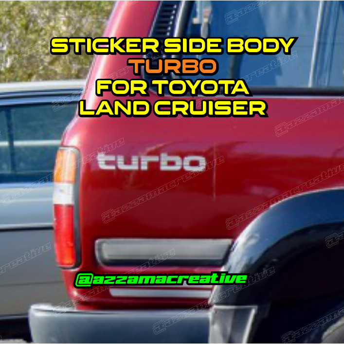 Jual Sticker Turbo Toyota Land Cruiser VX - 80 | Shopee Indonesia