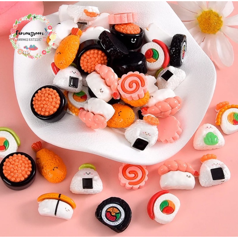 Jual Miniatur Makanan Sushi Roll - Resin Sashimi Salmon - Fake Food ...