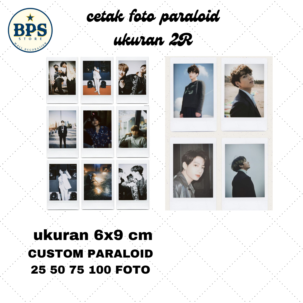 Jual CETAK FOTO CUSTOM PARALOID UKURAN 2R 6X9 CM | Shopee Indonesia