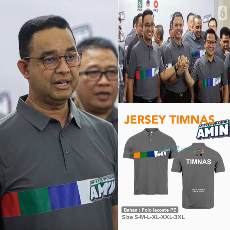 Jual JERSEY TIMNAS KEMENANGAN AMIN ANIES CAK IMIN BAJU POLO SHIRT TIM SUKSES RELAWAN KAMPANYE ...