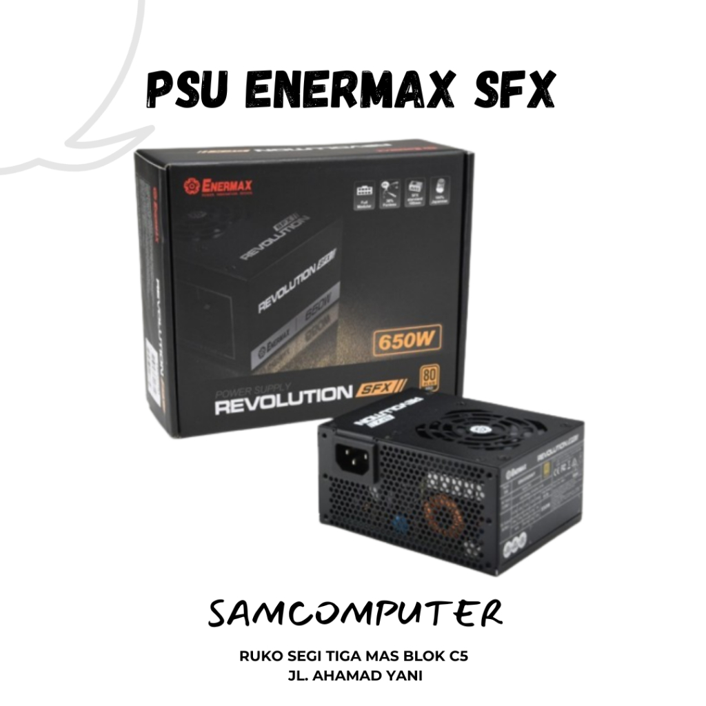 Jual ENERMAX Revolution SFX 650W 80+ Gold -Full Modular | Shopee Indonesia