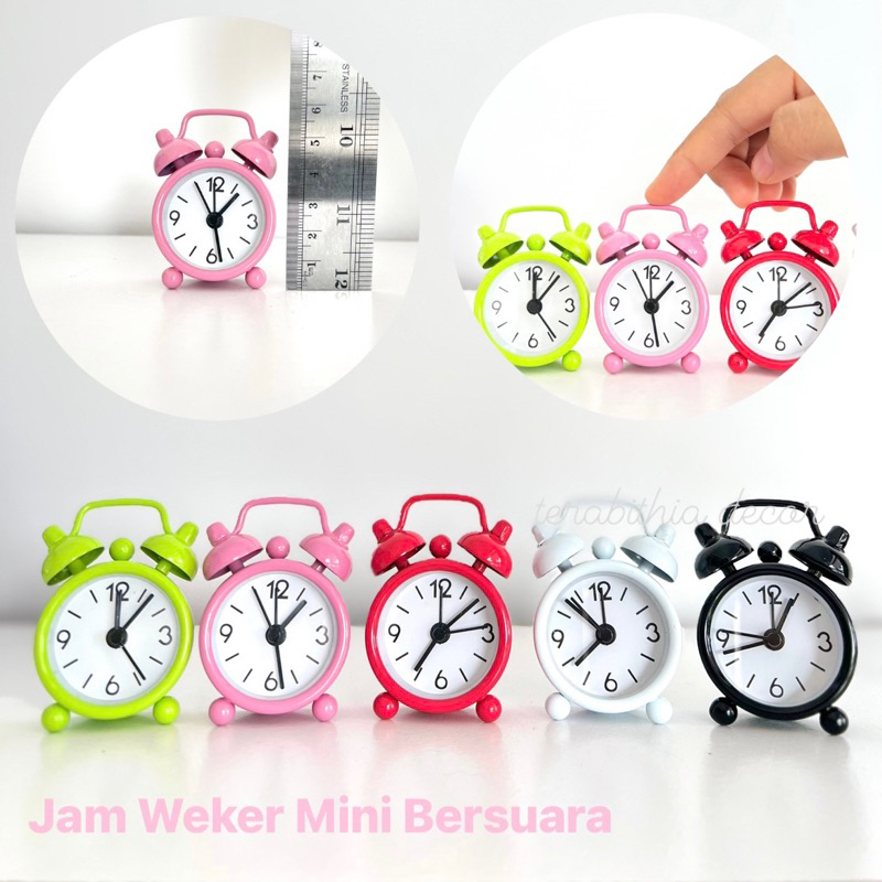 Jual Jam Beker Alarm Mini / Jam Mini / Jam Meja Mini / Jam Unik / Jam ...