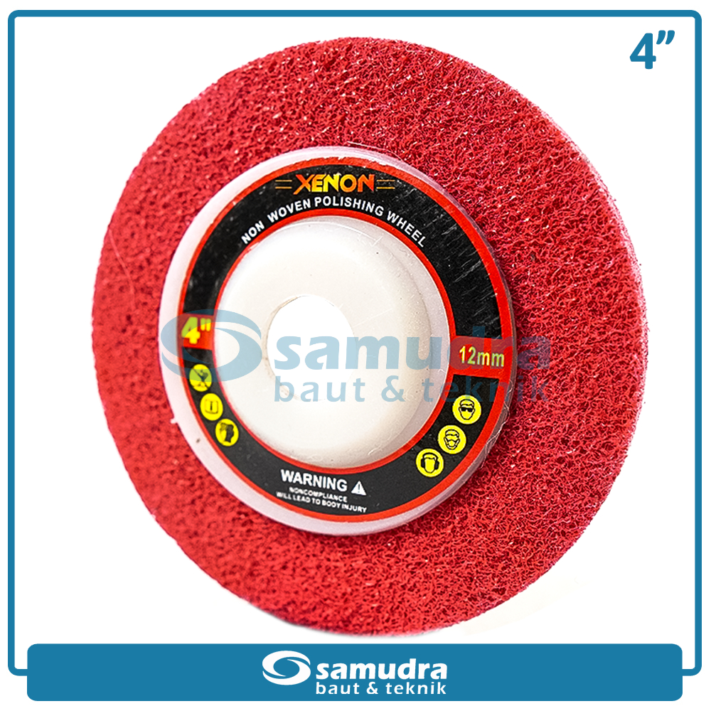Jual Non Woven 4" XENON Mata Gerinda Polishing Wheel Poles Besi ...