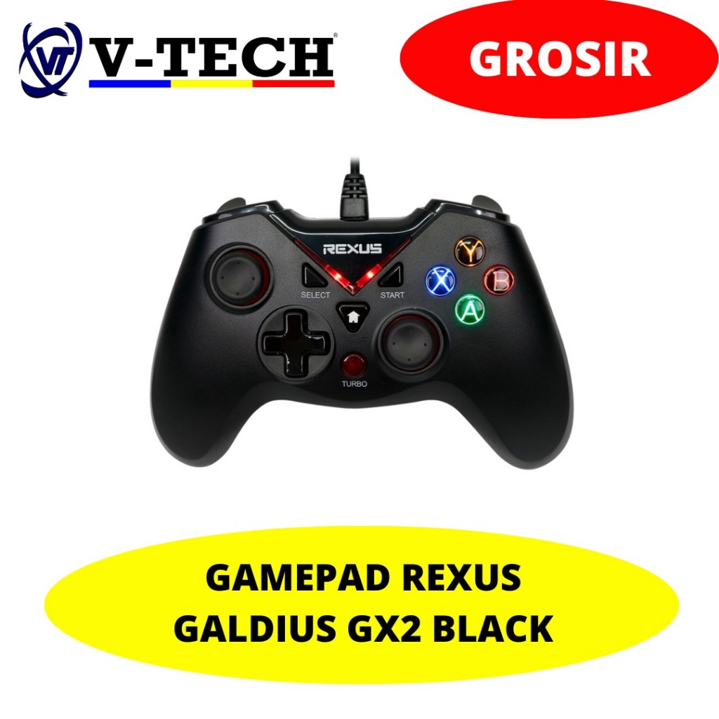 Jual GAMEPAD REXUS GALDIUS GX2 BLACK | Shopee Indonesia