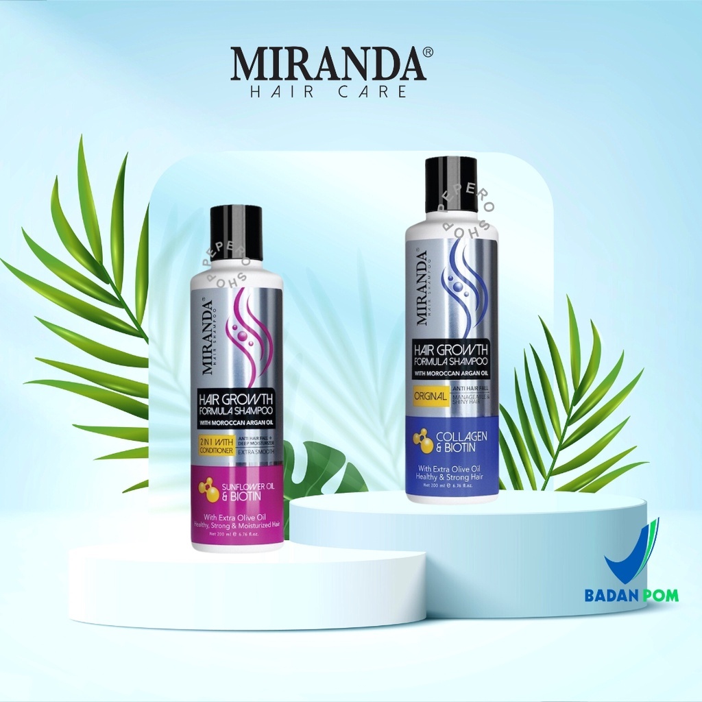Jual MIRANDA Hair Growth Formula Shampoo 200ml | Shopee Indonesia
