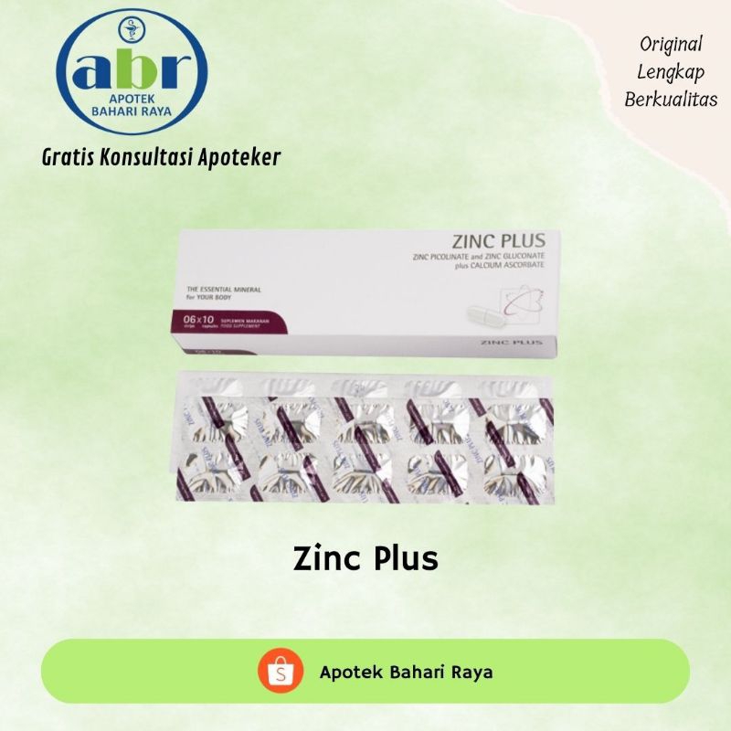Jual ZINC PLUS STRIP 10 KAPSUL | Shopee Indonesia