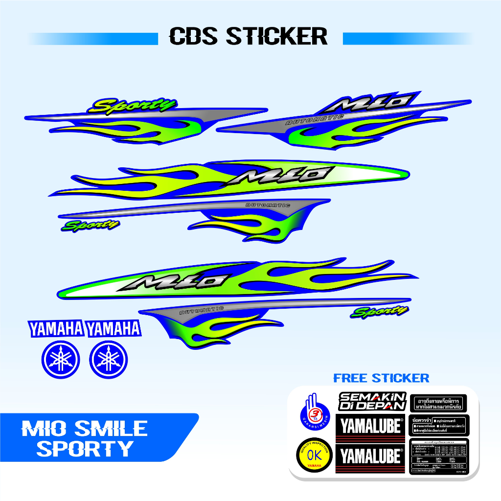 Jual striping mio sporty smile STRIPING MIO SPORTY API / STIKER MIO ...