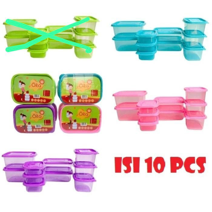 Jual CALISTA OITA SET ISI 10PCS / TEMPAT MAKAN ATAU TOPLESS OITA BPA ...