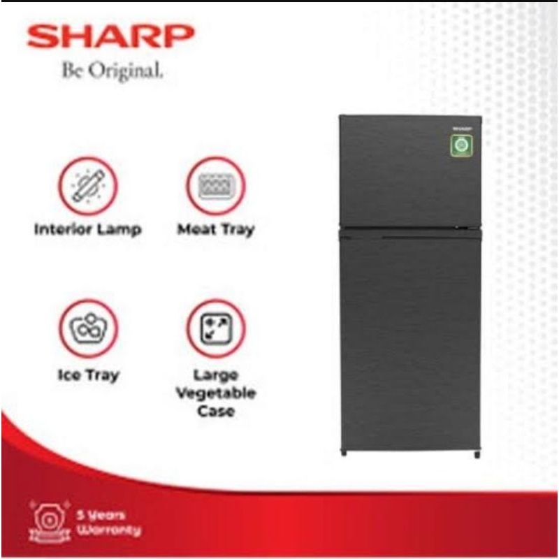 Jual KULKAS SHARP SJ195MNHS 2 PINTU 152liter | Shopee Indonesia