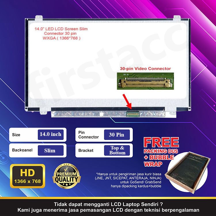 Jual LED LCD Laptop 14 inch LENV Ideapad 330-14AST 330-14IGM slim 30 ...