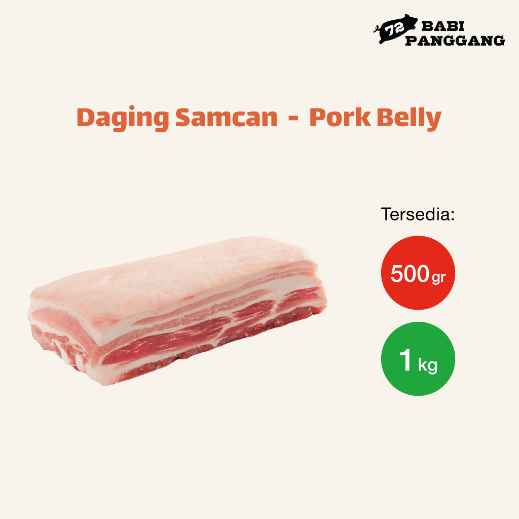 Jual Daging Babi Samcan / Pork Belly / Daging Lapis / Daging Lemak (1 Kg & 500 Gr) | Shopee ...