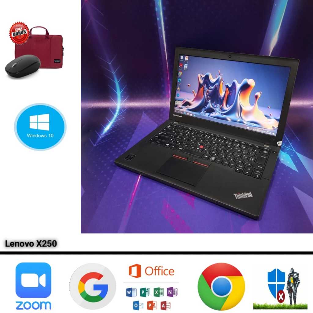 Jual Laptop Lenovo X250 Thinkpad Core i5 Gen 5 Ram 8GB SSD 128GB ...